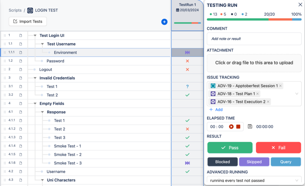 Test Script - AgileTest | Test Management for Jira
